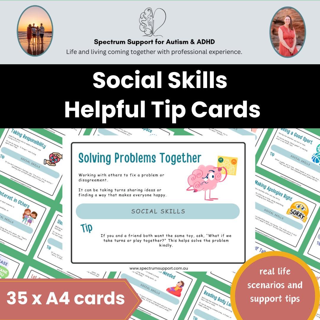 Social Skills Strategy Posters: Autism, Speech Therapy, Classroom ...