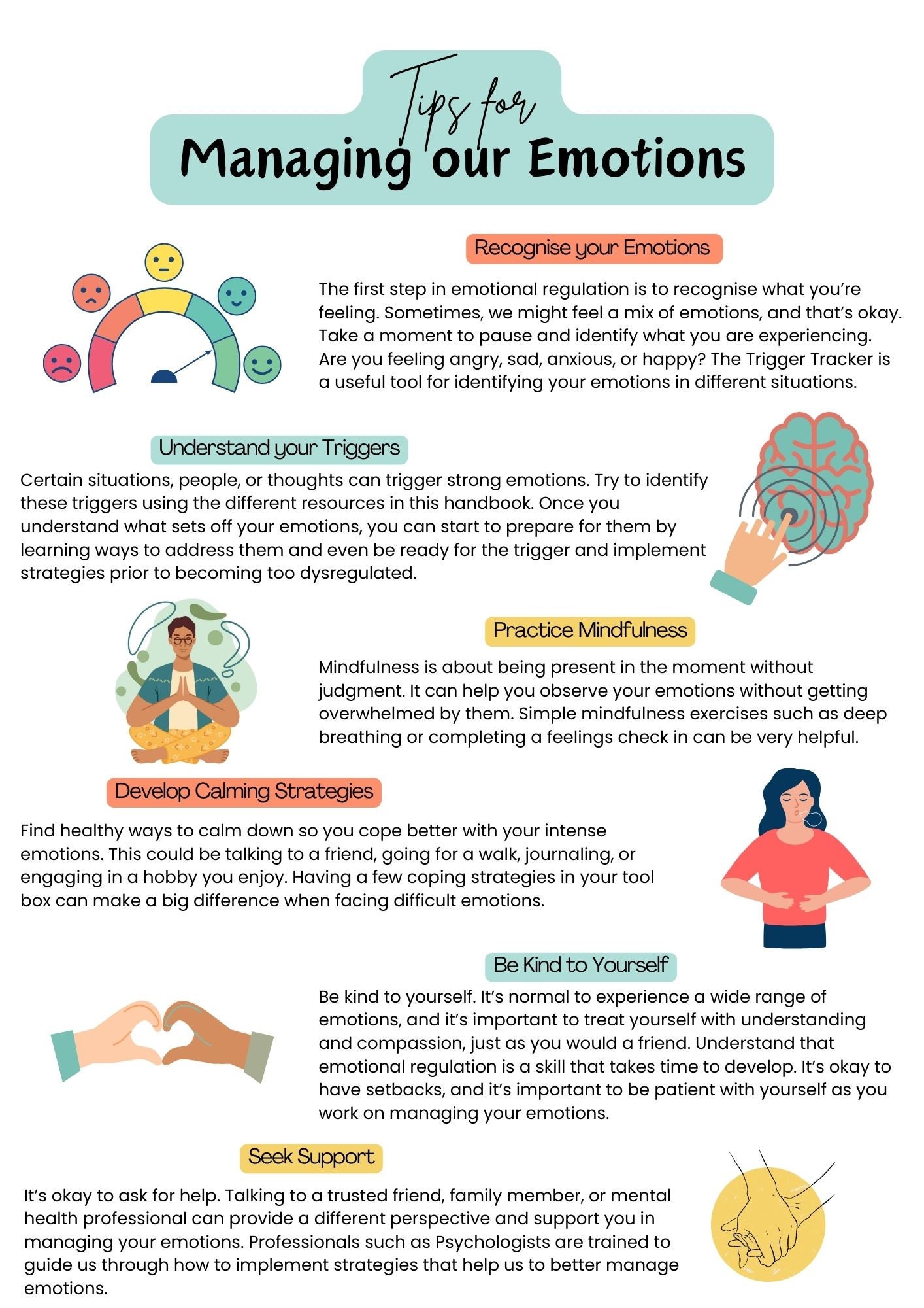 Managing Emotions Activity, Anxiety Aid, Stress Relief, Emotional ...