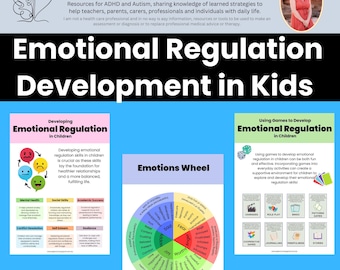 Emotional Regulation Games Therapist Handout Emotion Wheel Feelings ...