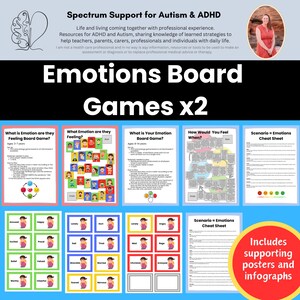 Social Emotional Learning SEL Activities Games BUNDLE Emotions Chart ...