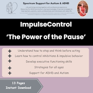 Impulse Control Activities: ADHD, Autism, Executive Functioning ...