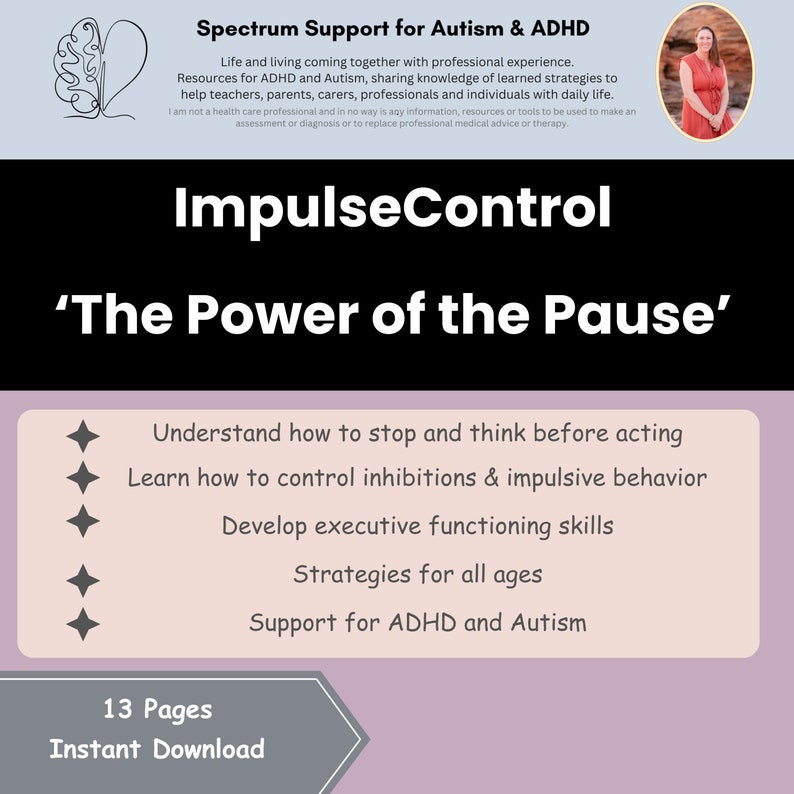 Impulse Control Activities: ADHD, Autism, Executive Functioning ...
