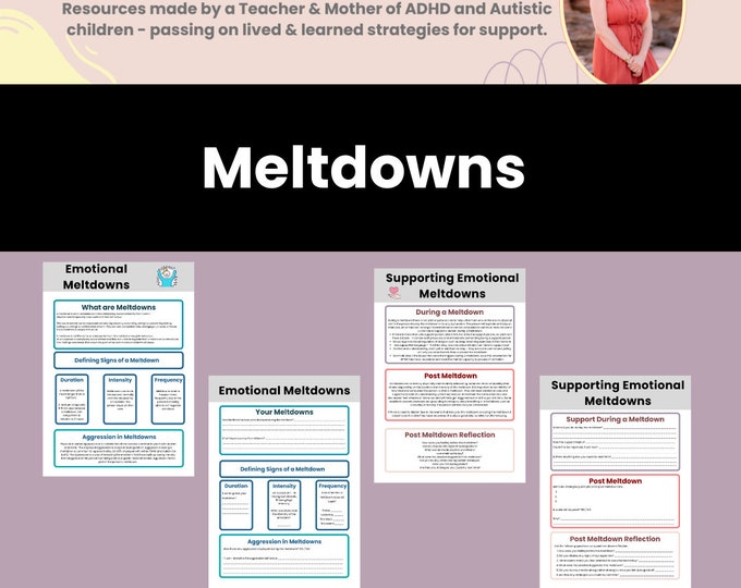ADHD Printable Handouts 5-page Mini-bundle Kids-teens-child Therapy ...