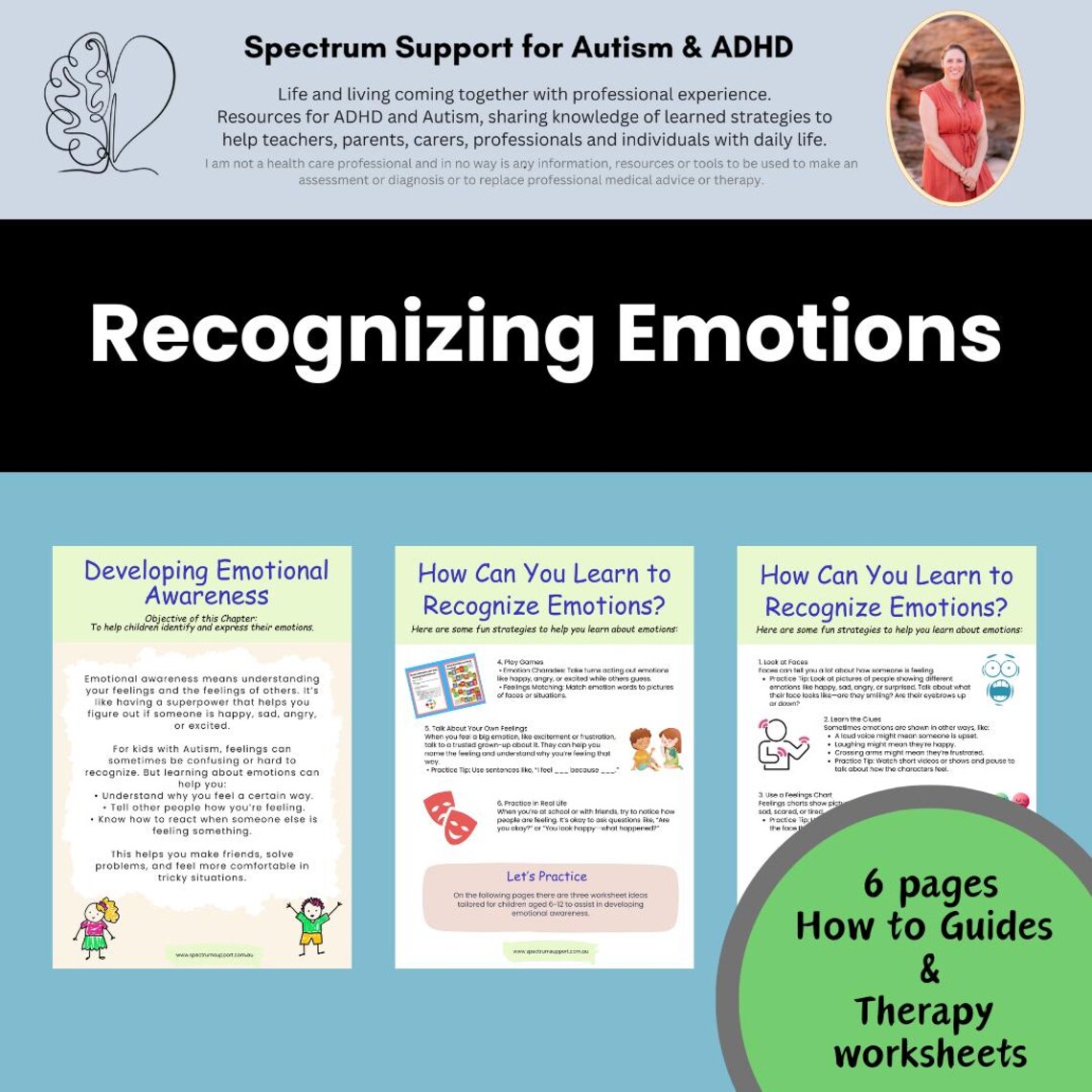 Emotional Intelligence Awareness Health Autism Helper Life Skills ...