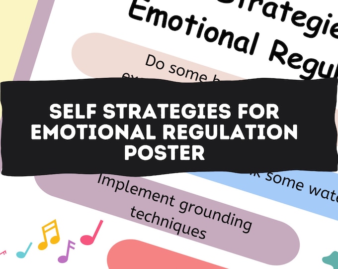 Calm Down Poster for Emotional Regulation Autism ADHD Dyslexia Trauma ...