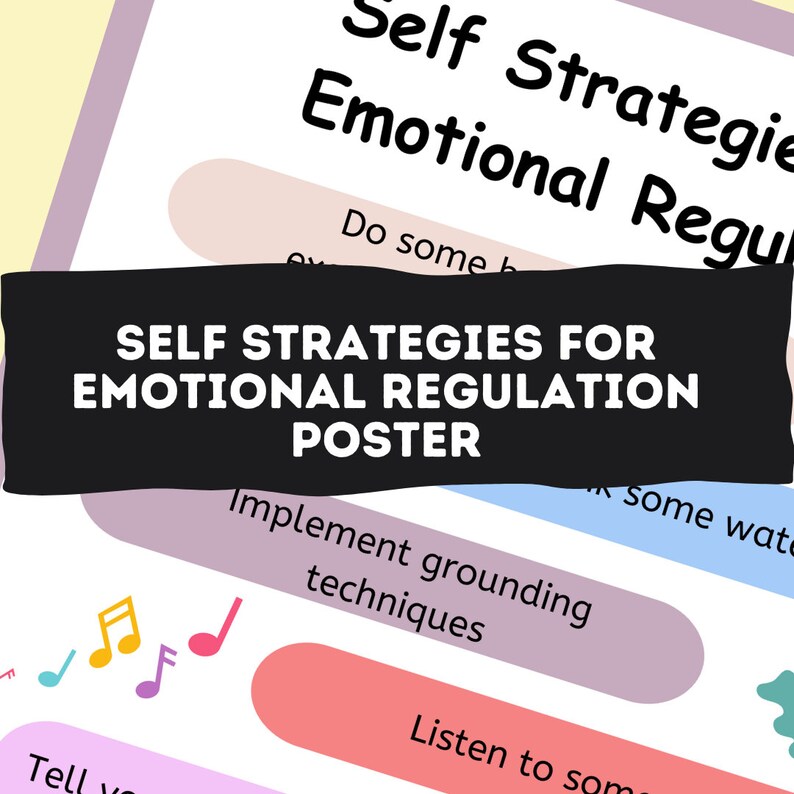 Calm Down Poster for Emotional Regulation Autism ADHD Dyslexia Trauma ...