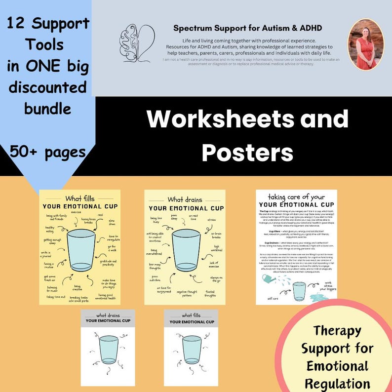 Emotional Regulation Calming Kit for Autism ADHD Anxiety Relief Tools ...