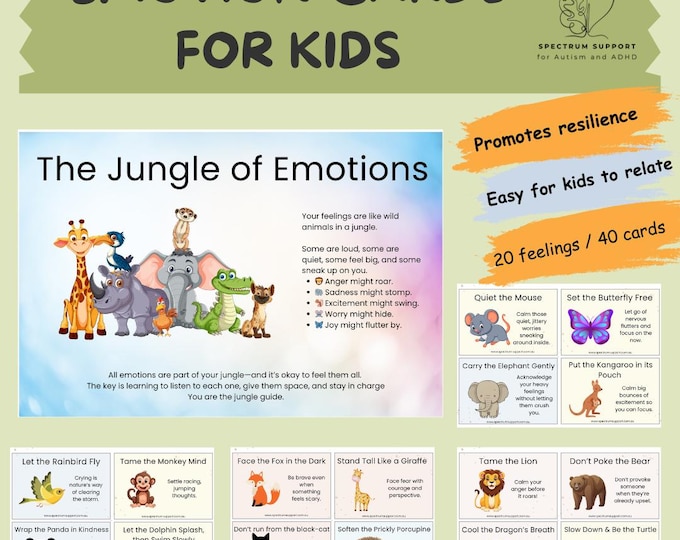 Animal Emotion Cards: Understand Feelings, Classroom Calm Corner (PDF ...
