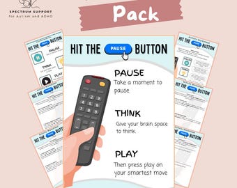 Impulse Control Worksheet: ADHD Autism Therapy Tool (PDF Download - Etsy