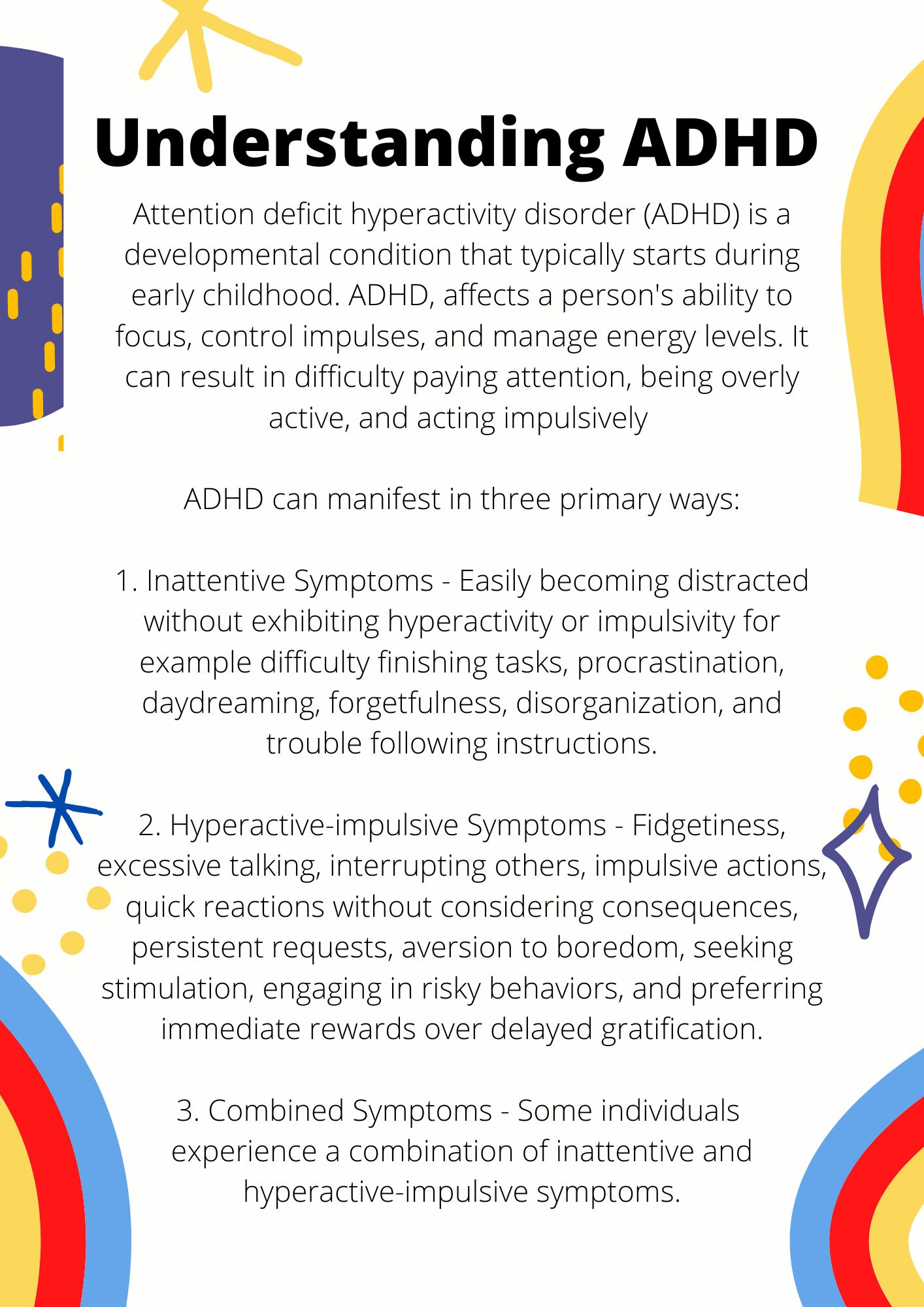 What is Autism and ADHD Poster Set - Simple to Understand Explanations ...