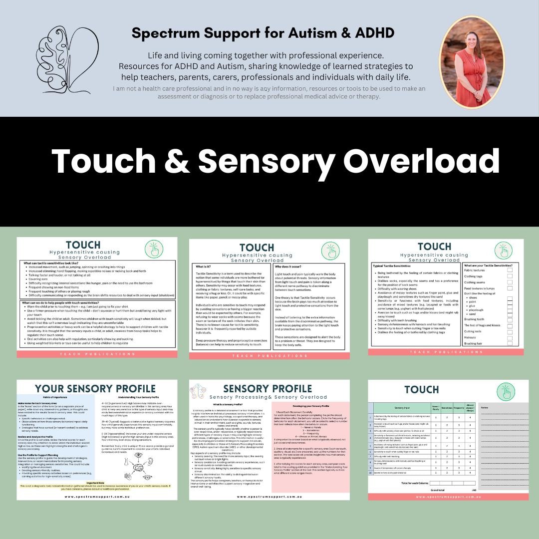 Sensory Processing & Sensory Overload Touch Sensitivity Autism Support ...