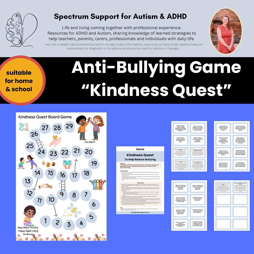 Anti Bullying Game Inclusion Bullying Lesson Activity Kindness Quest ...