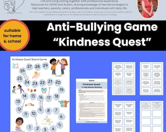 Anti Bullying Game Inclusion Bullying Lesson Activity Kindness Quest ...