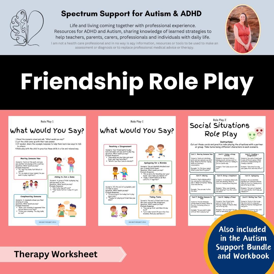 Social Skills Activities Group Role Play Social Scenarios Friendship ...