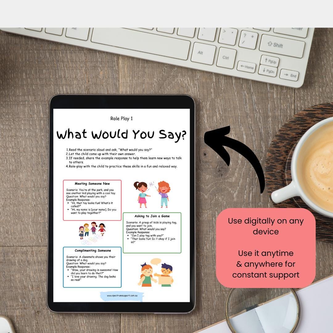 Social Skills Role Play Activities: Autism & ADHD Support (digital ...