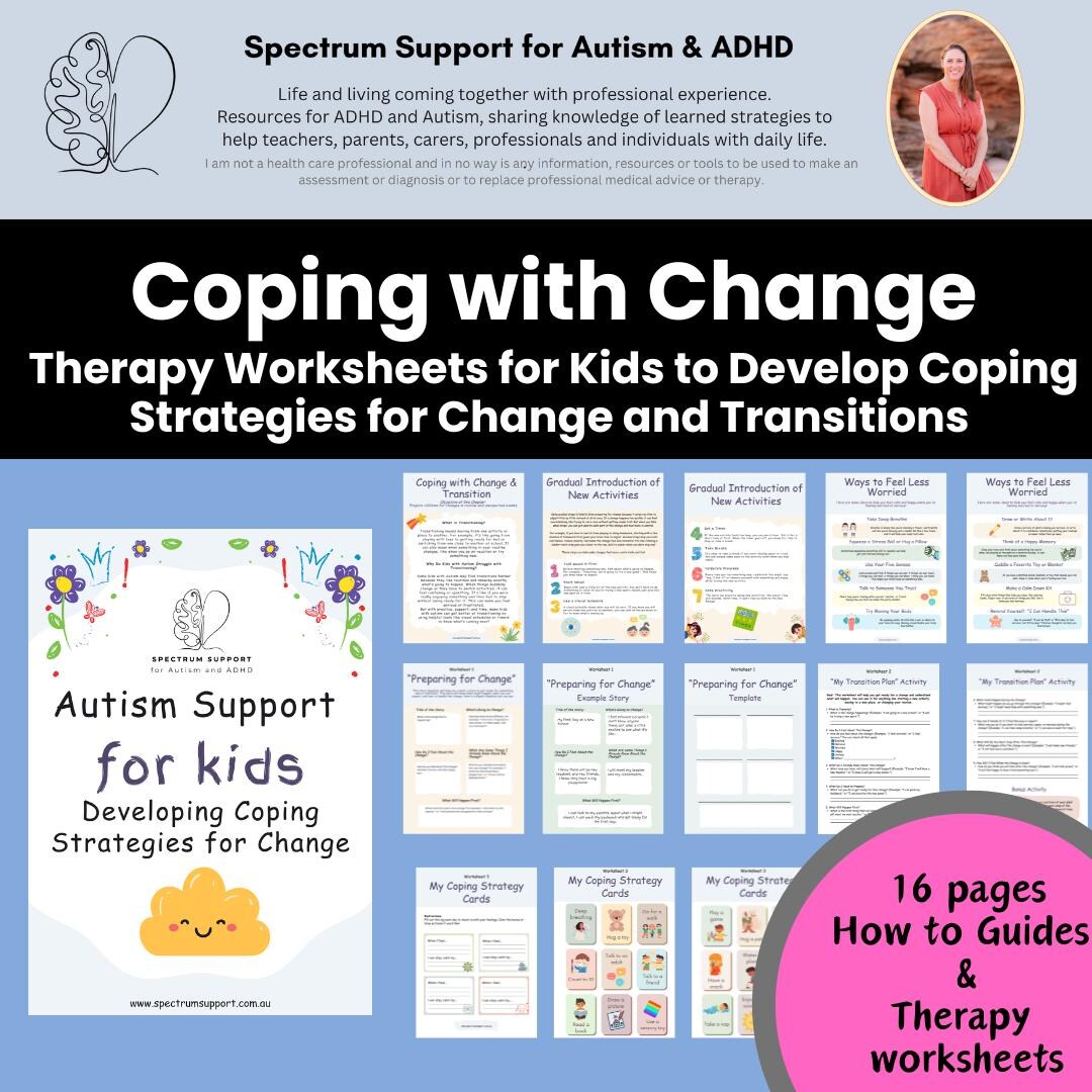 Coping Skills Toolbox Activities DBT Autism Spectrum ASD Change ...