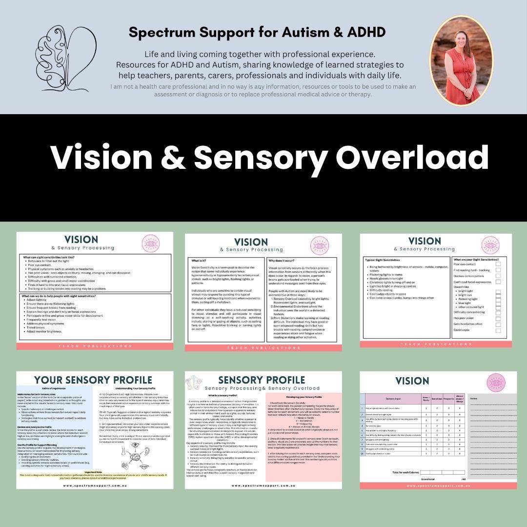Sensory Processing & Sensory Overload - Vision Sensitivity - Autism ...