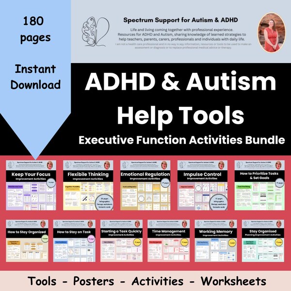 Support for ADHD Awareness Cheat Sheet Kids With ADHD Planner Printable ...