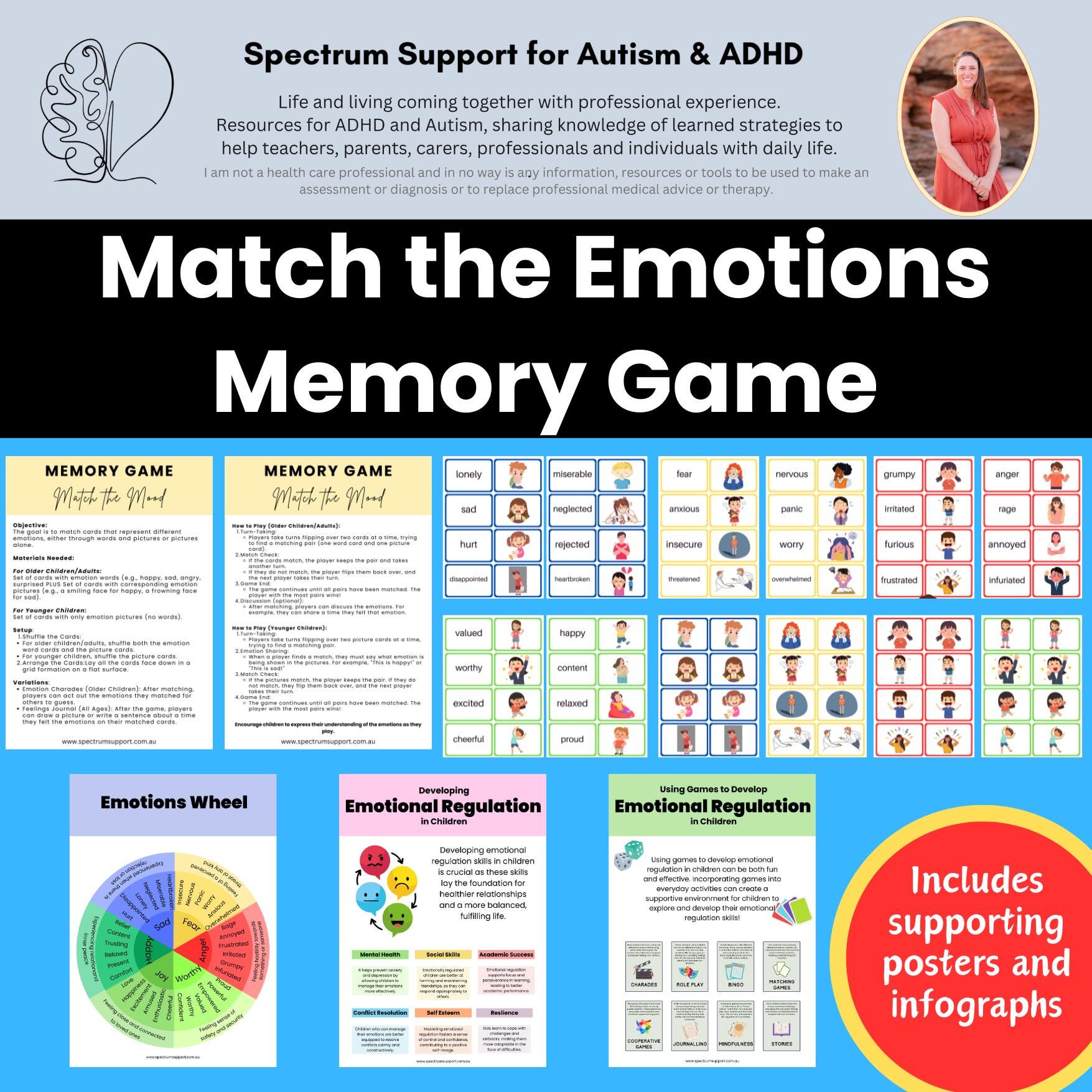 Emotions Memory Game: Social Emotional Learning (PDF Download) - Etsy