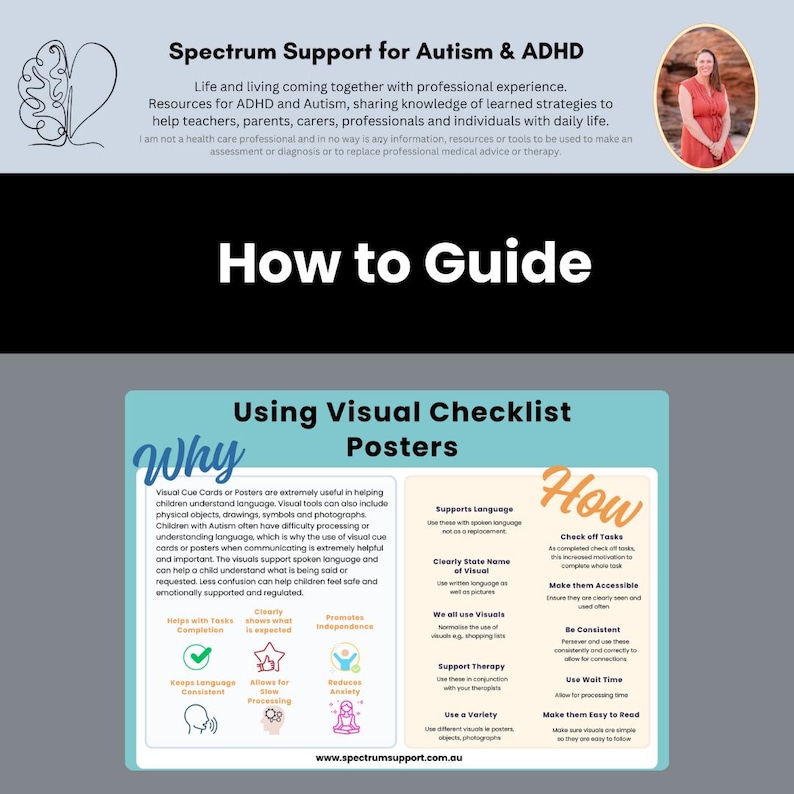 Autism Visual Task Checklist Posters: Daily Living Skills (digital ...