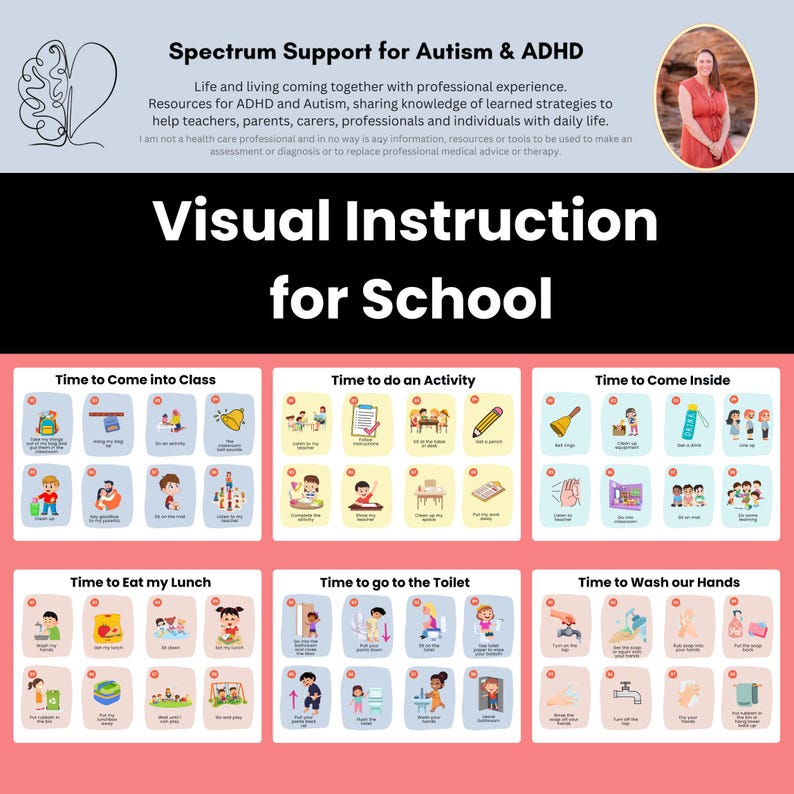 Daily Routine Visual Cards: ESL Teacher, Childcare Poster (digital ...