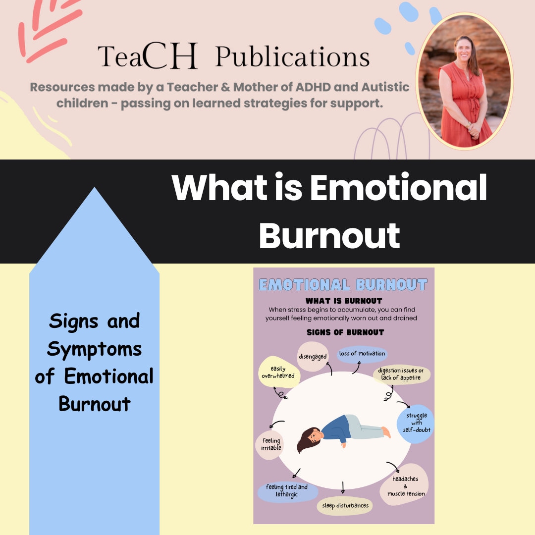Emotional Burnout Poster Autism ADHD Anxiety Trauma Emotional ...