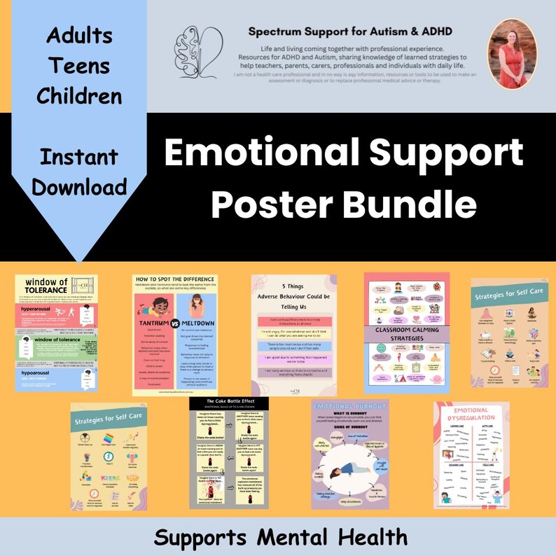 Coping Skills Bundle - Support for Emotional Regulation & Executive ...