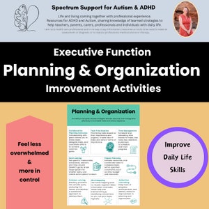 Executive Functioning Activities Improvement Cheat Sheet School ...