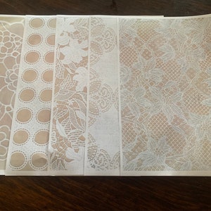 Digital Lace Papers - Etsy