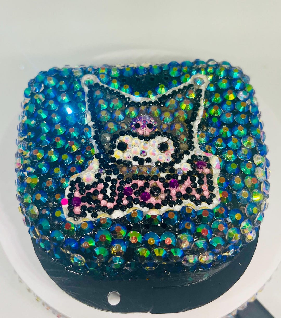 Bedazzled Kuromi Purple Black AB Metallic Rhinestones Bling Invisalign ...