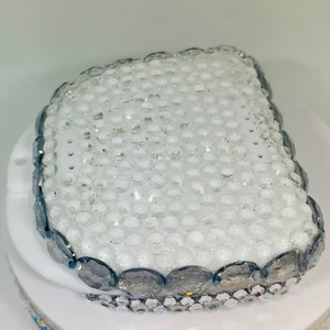 Bedazzled White Silver Metallic AB Crystal Rhinestones Bling Invisalign ...