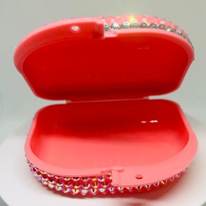 Bedazzled Pink Metallic AB Rhinestones Bling Invisalign/retainer ...