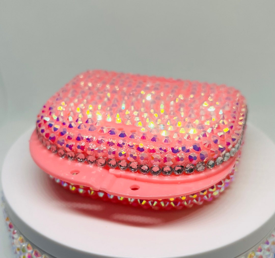 Bedazzled Pink Metallic AB Rhinestones Bling Invisalign/retainer ...