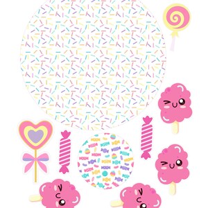 Candy Cake Topper Digital, Digital Shaker Cake Topper, Birthday Cake ...