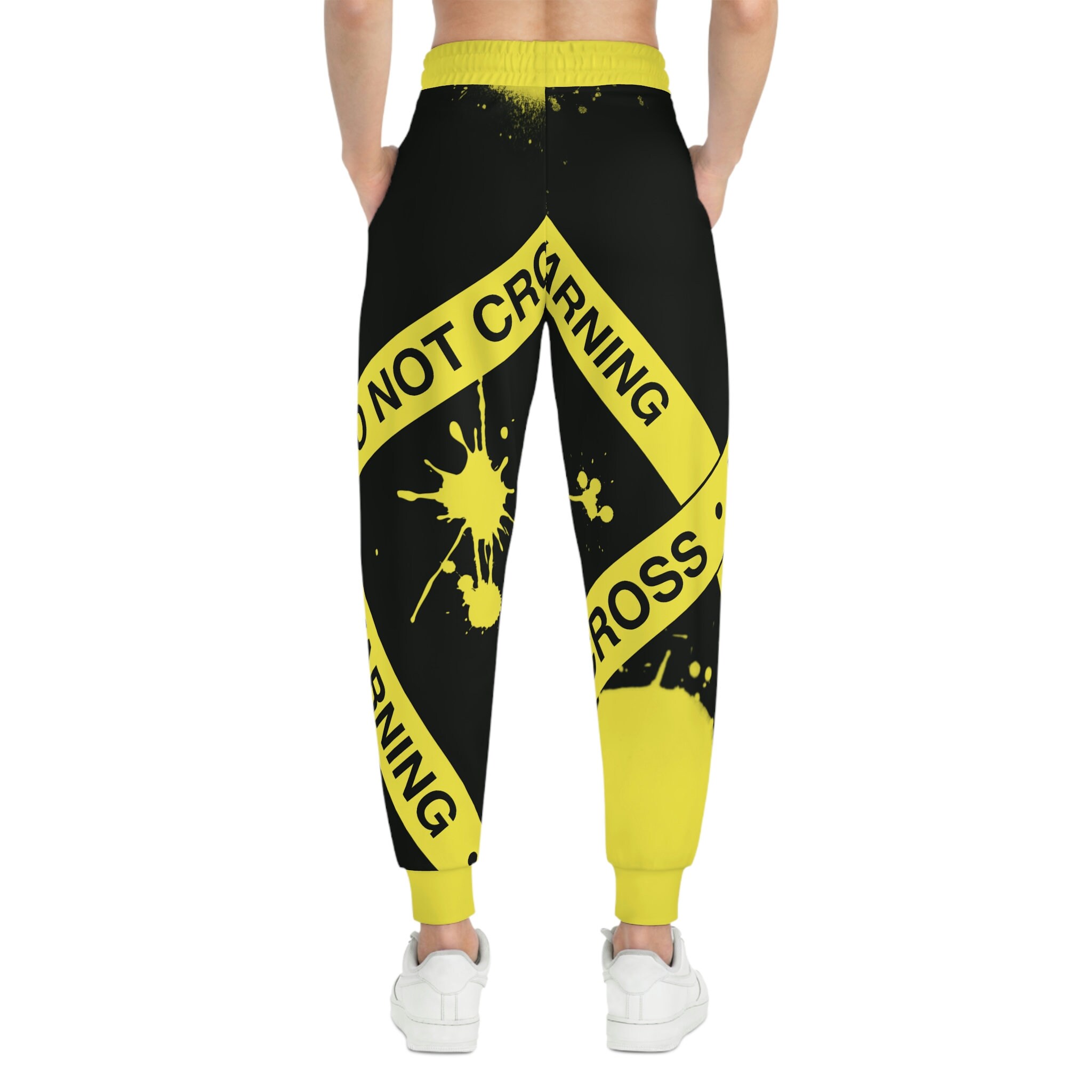 Caution Zone, Unique Caution Tape Joggers for Men and Women, Caution ...