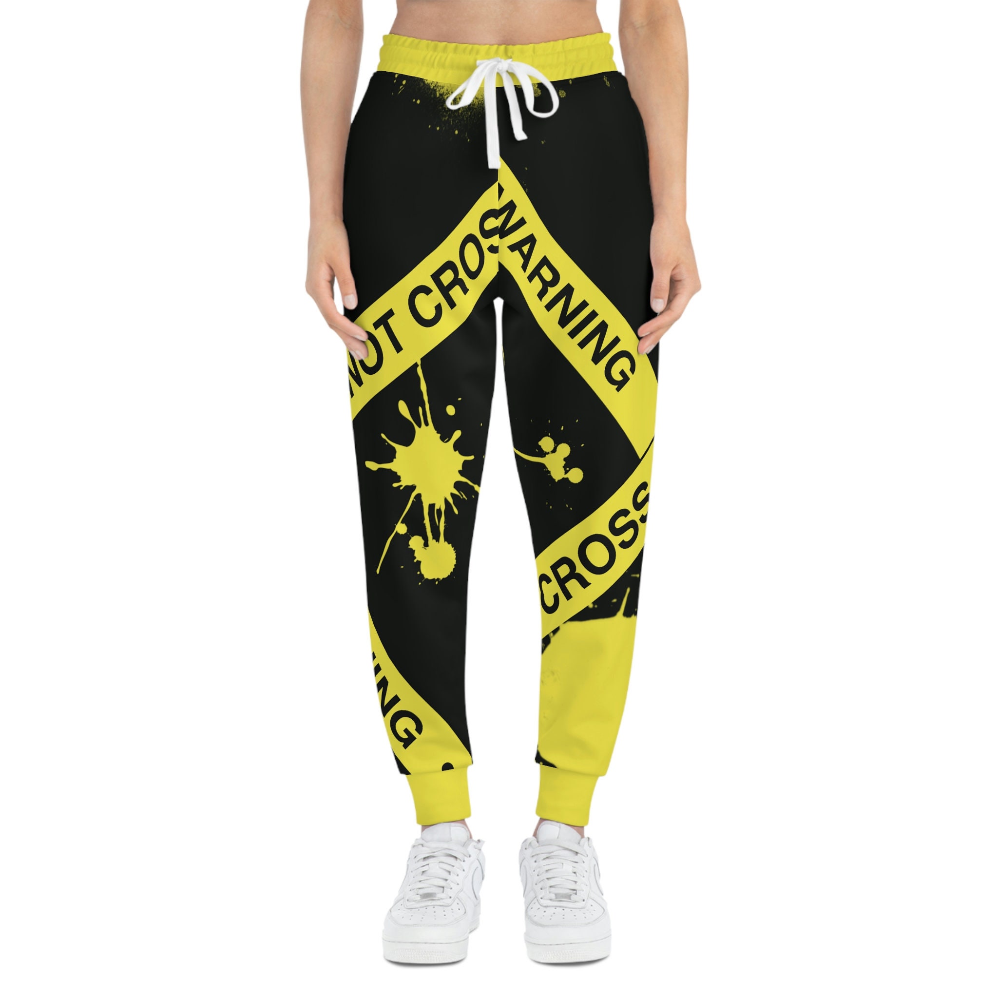 Caution Zone, Unique Caution Tape Joggers for Men and Women, Caution ...