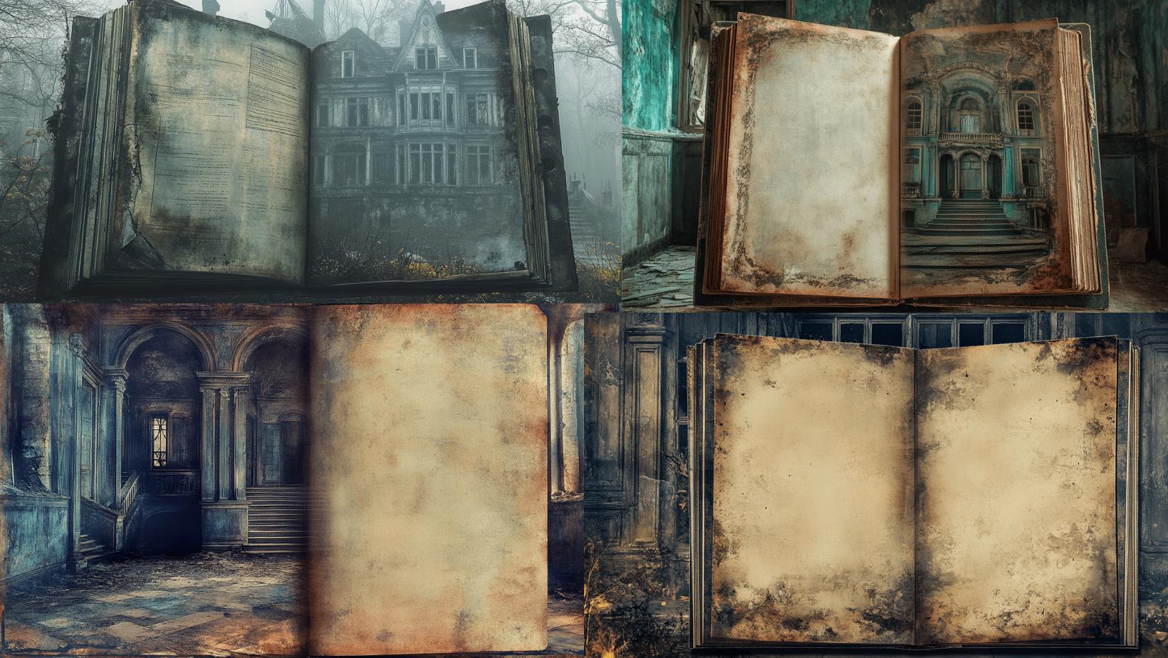 Ghosts Diary Printable, Mystery Mansion, Haunted House, Haunting Junk ...