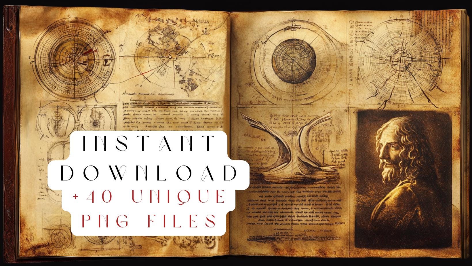 Leonardo Da Vinci Notebook, Leonardo Da Vinci Junk Journal, Sketchbook ...