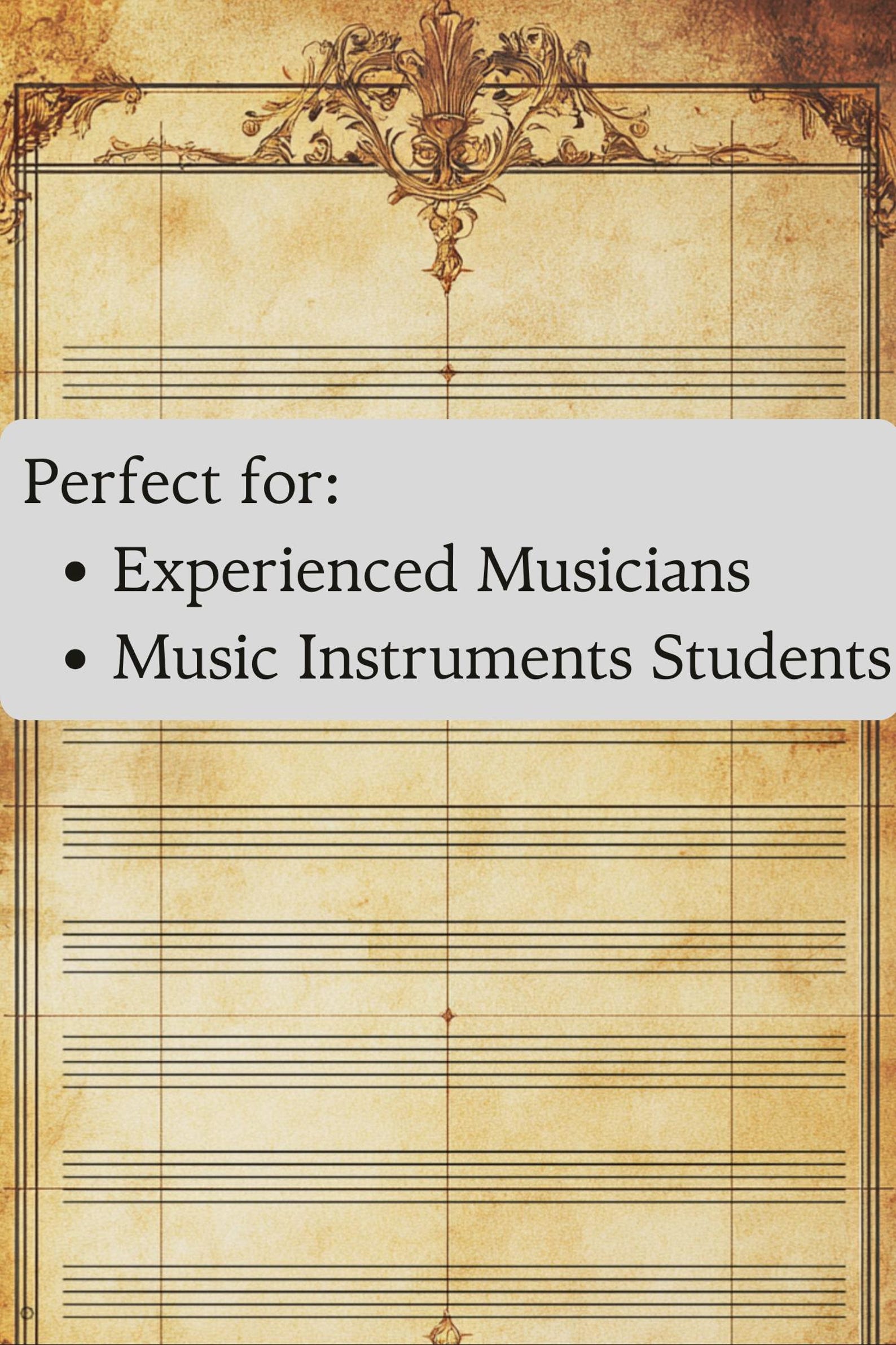 Inspiring Blank Sheet Music, Blank Musical Stave, for Piano, Clarinet ...