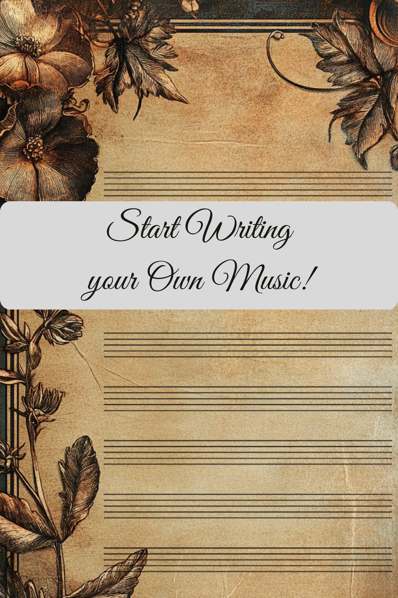 Inspiring Blank Sheet Music, Blank Musical Stave, for Piano, Clarinet ...