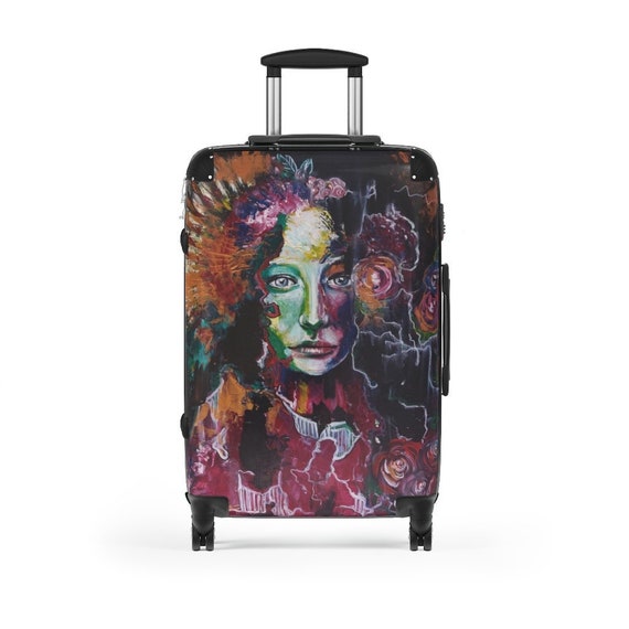 Deluxe Trolley Travel Suitcase Cabin Luggage Artistic Design - Etsy