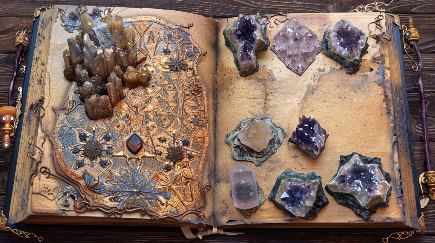 Magical Diary, Fantasy Junk Journal Kit, Witch Grimoire, Wiccan Spell ...