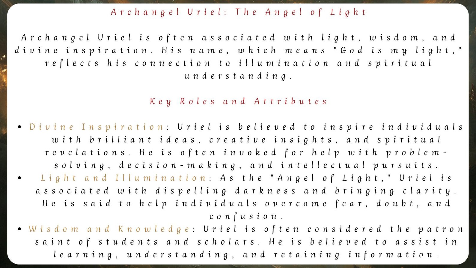 Uriel Angel, Diary, Archangel Uriel Journal Pages Infused With Positive ...