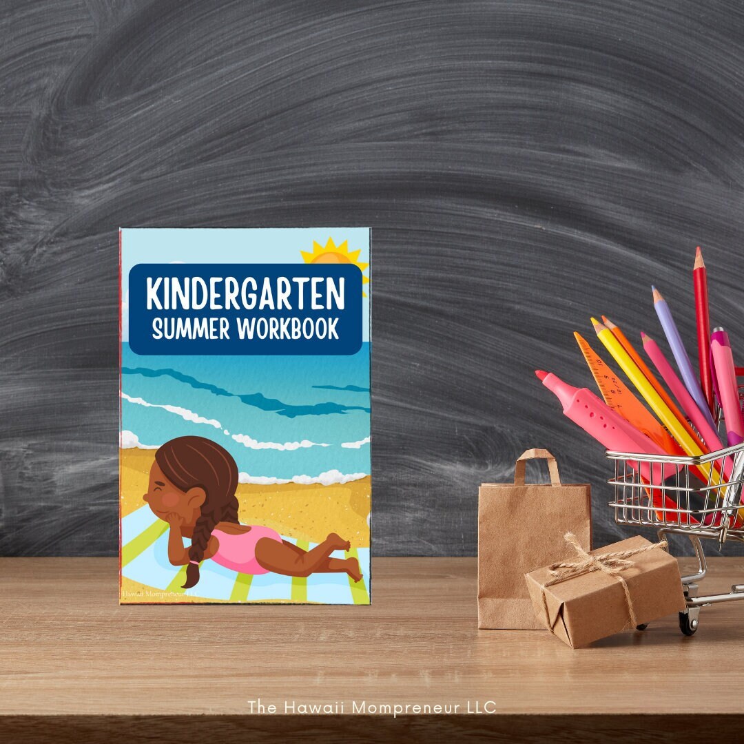 Kindergarten Summer Workbook Learning Through Color - Etsy