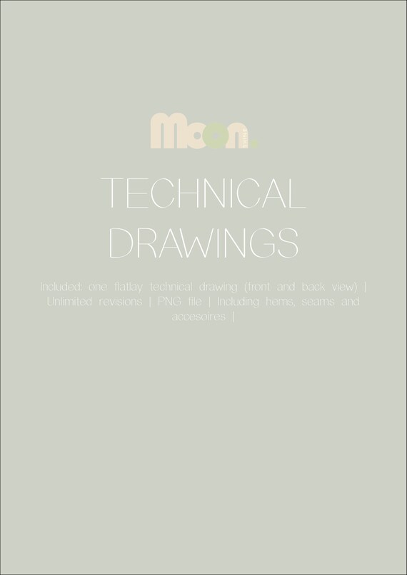 TECHNICAL DRAWING PACKAGE Let Me Draw Your Designs - Etsy