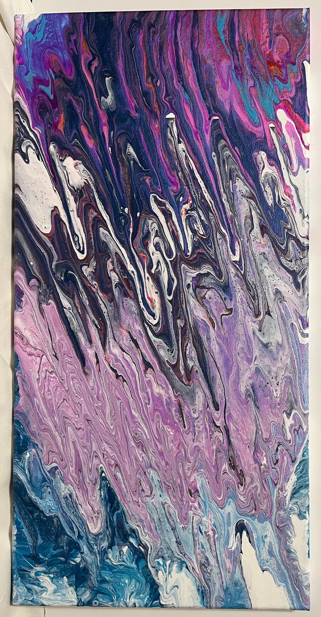 10x20 Violet Rain- Acrylic Paint Pour - Etsy