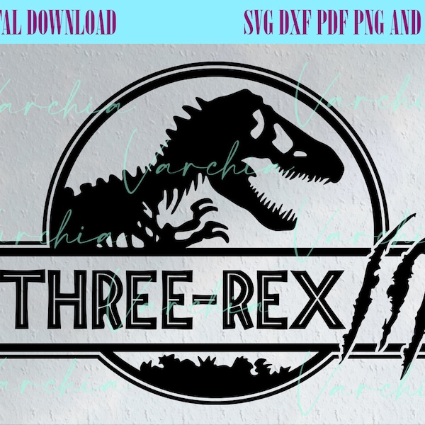 Three Rex Svg - Etsy