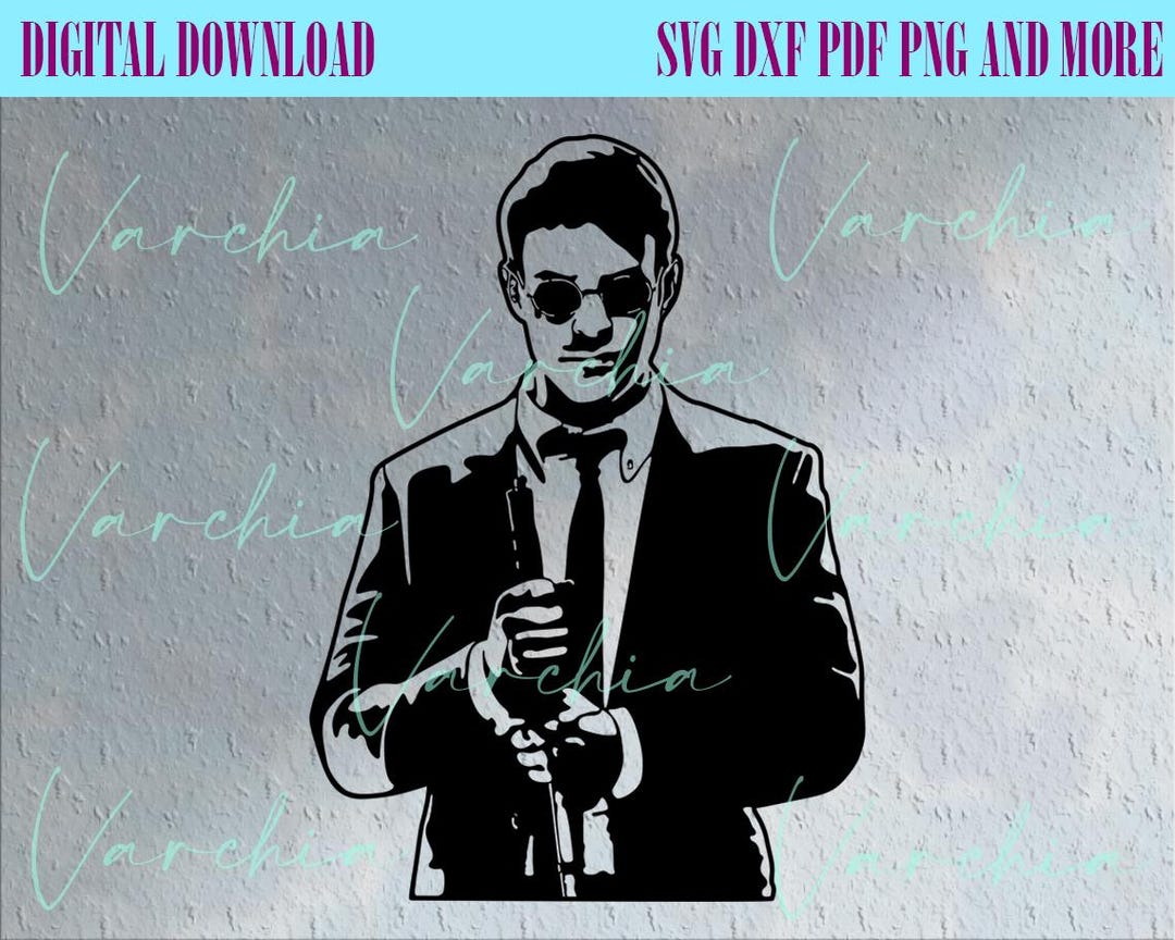 Matt Murdock, Matt Murdock Svg, Superhero, Charlie Cox, Daredevil Fan ...