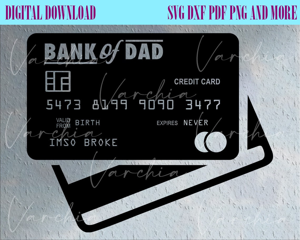 Bank of Dad SVG, Dad Life, Father's Day Svg, Super Dad, Bank of Dad ...