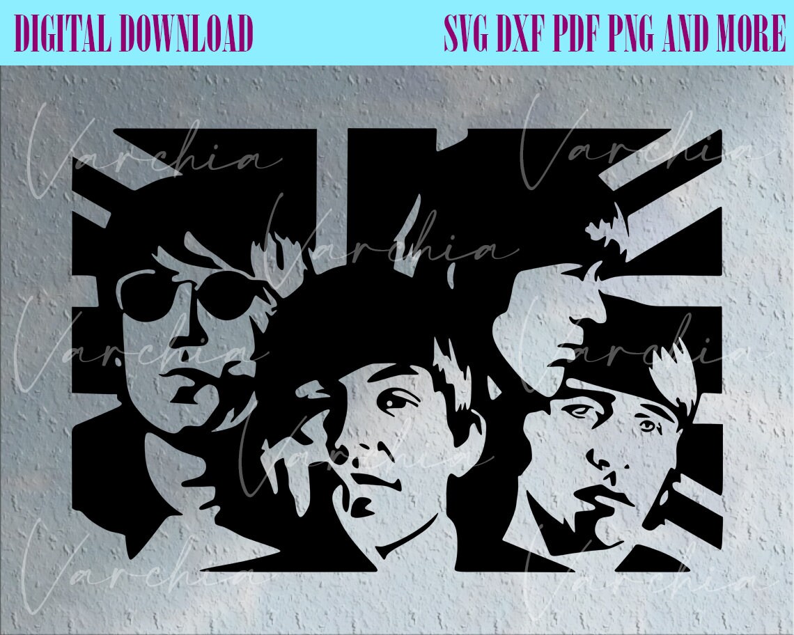 The Beatles Svg, Flag Svg, Music, Retro, 70s, 80s, Road Silhouette, T ...